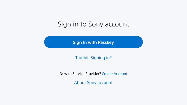 Sony account