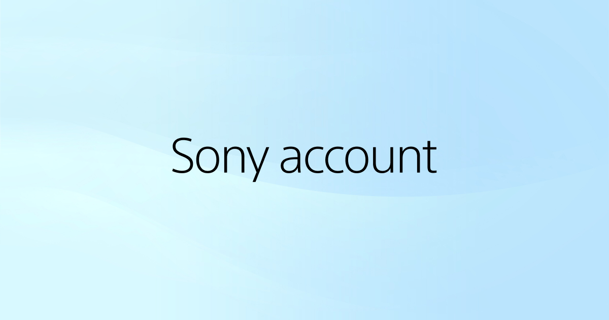 Sony account
